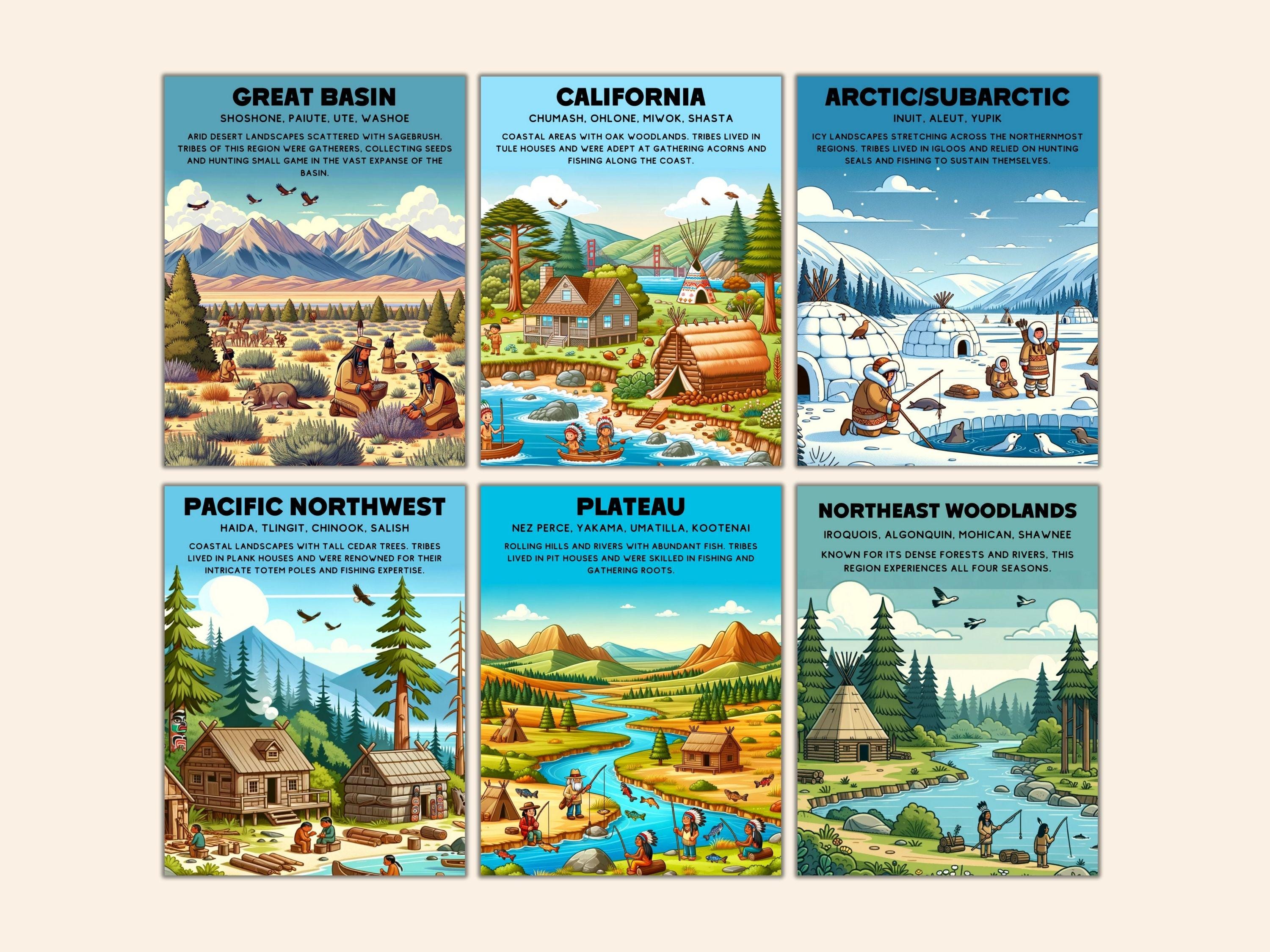 Native American Regions Posters | Cultural Studies Classroom Decor ...