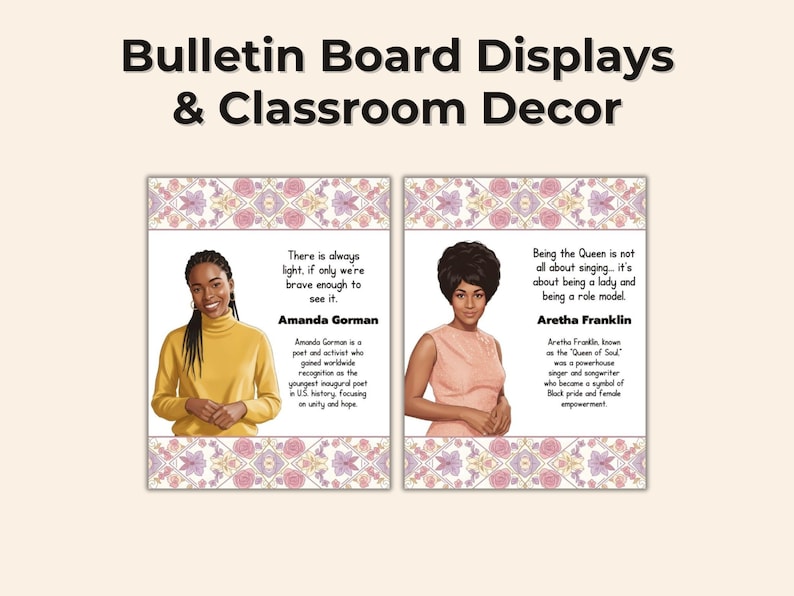60 Black Women Leaders Posters Biography Quotes Black History Month ...