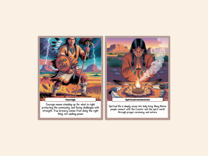 15 Native American Core Values Posters • Classroom Character Decor ...