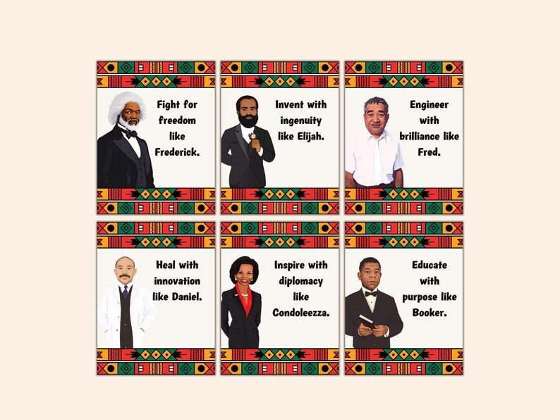60 Famous Black Leaders Posters | Black History Month Bulletin Board ...