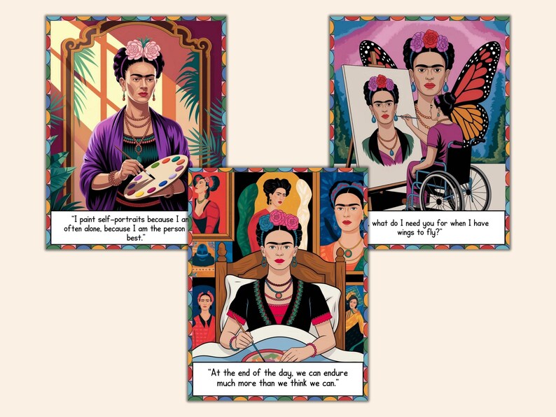 20 Frida Kahlo Quote Posters • Women’s History Classroom Decor ...