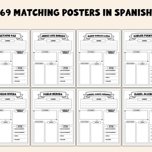 Hispanic Heritage Month Research Posters | bilingual English Spanish ...