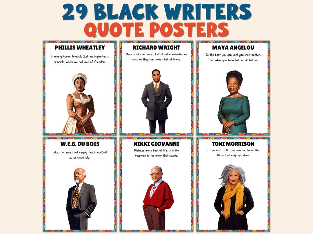 29 Black History Month Writer Quote Posters | African American Author ...