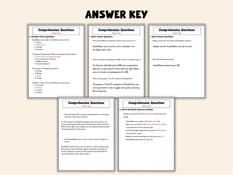 Native American Reading Passages & Comprehension Activities | 38 ...