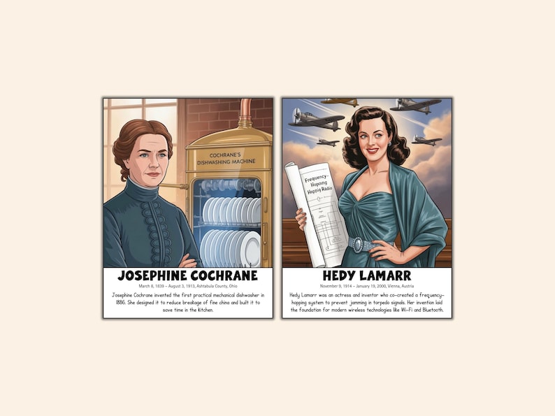 50 Famous Inventors Biography Posters National Inventors Month STEM ...