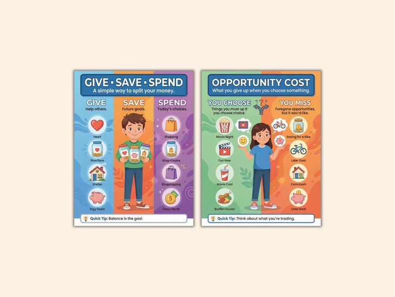 Financial Literacy Posters | Money Skills Classroom Decor| Budgeting ...