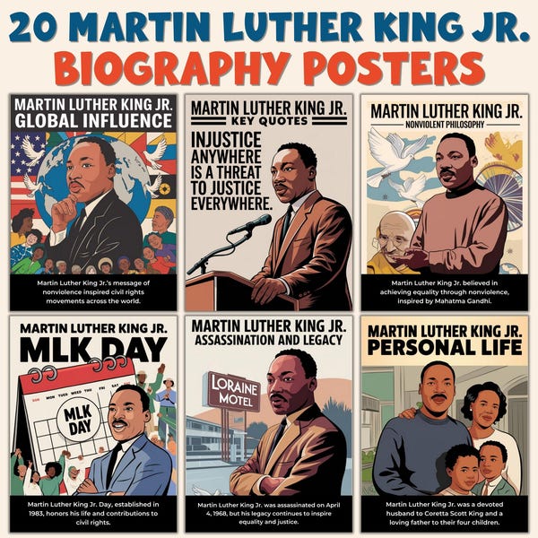 Martin Luther King Poster - Etsy