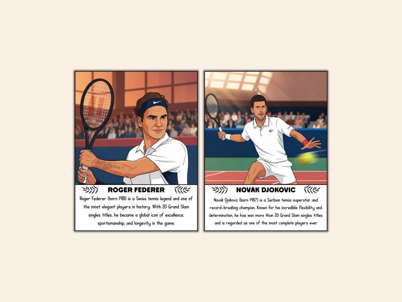 80 Famous Athlete Biography Posters, Printable Sports Legends Classroom ...
