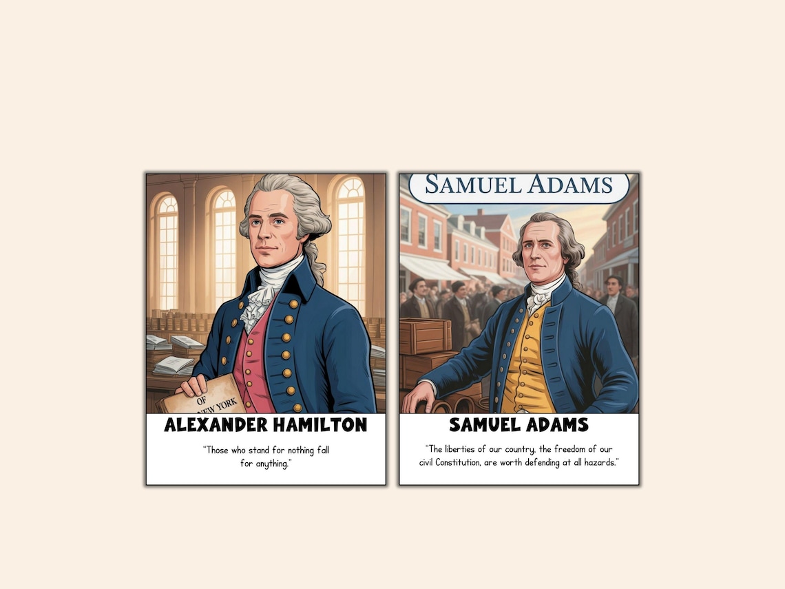 Founding Fathers Quote Posters US History Independence Day American ...