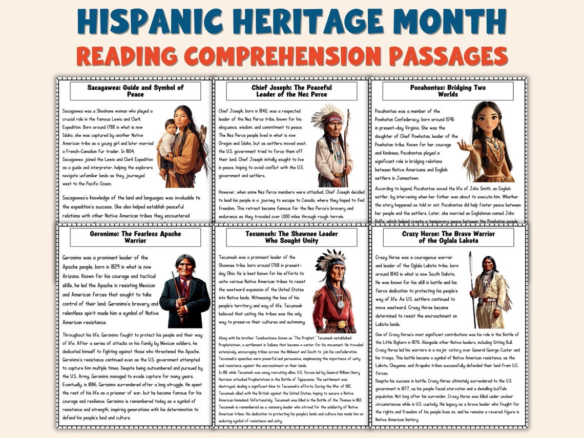 Native American Reading Passages & Comprehension Activities | 38 ...