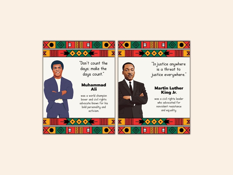 60 Black History Month Quote and Biography Posters, Inspiring Black ...