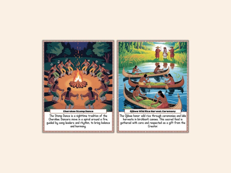 20 Native American Celebrations Posters Set • Ceremonies & Festivals ...