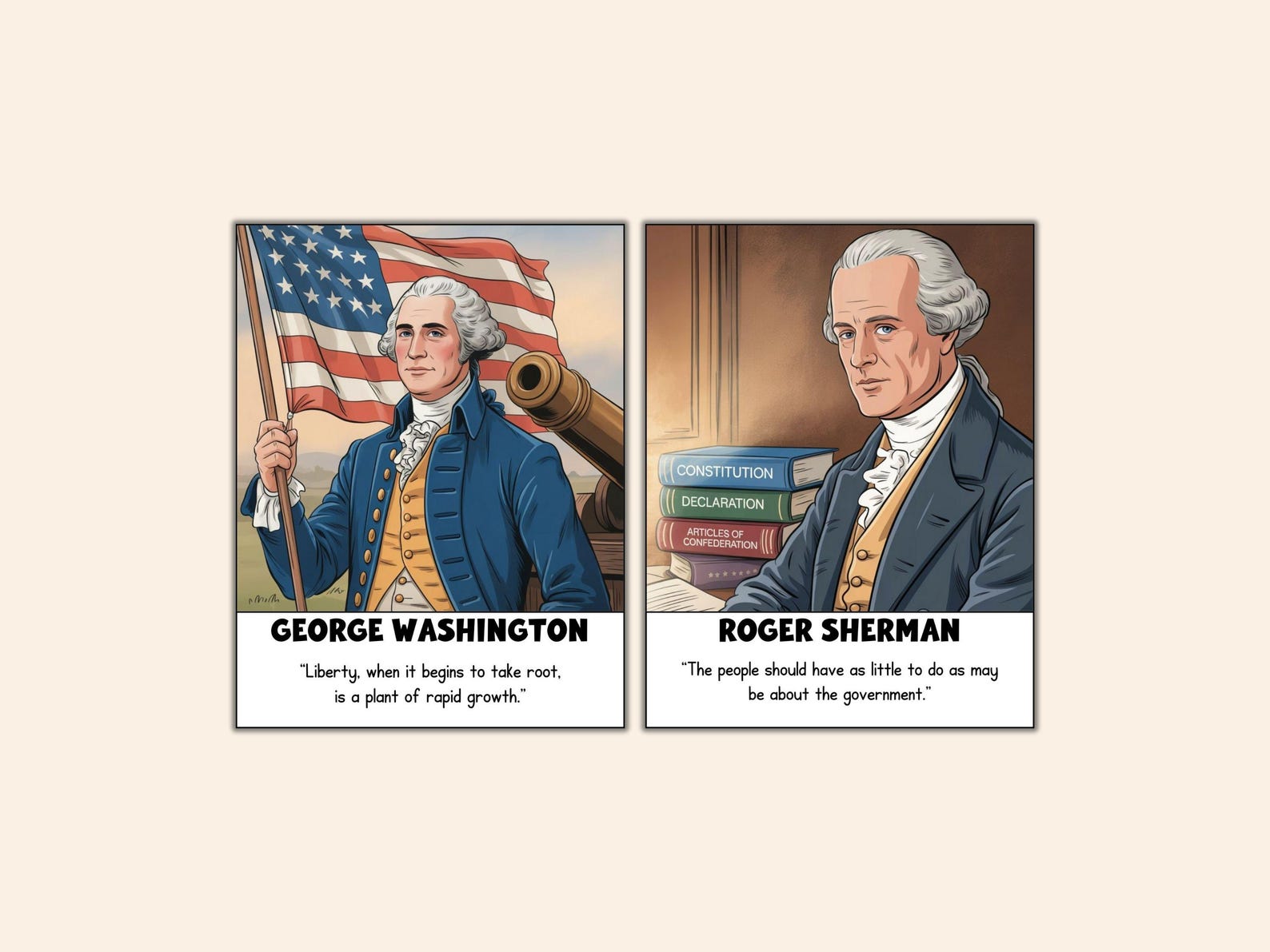 Founding Fathers Quote Posters US History Independence Day American ...