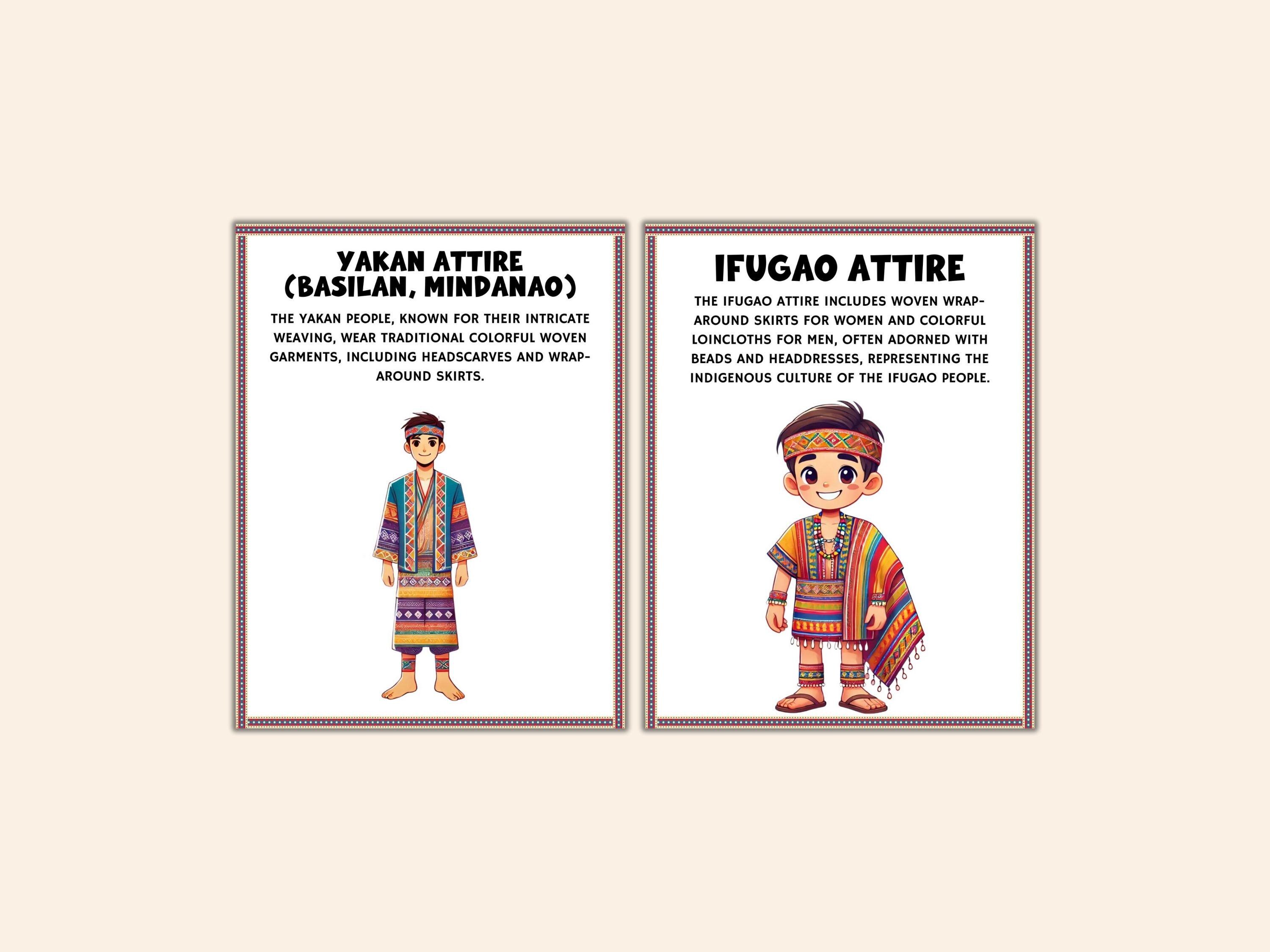 Filipino Traditional Attire Posters | Filipino Heritage Month Cultural ...