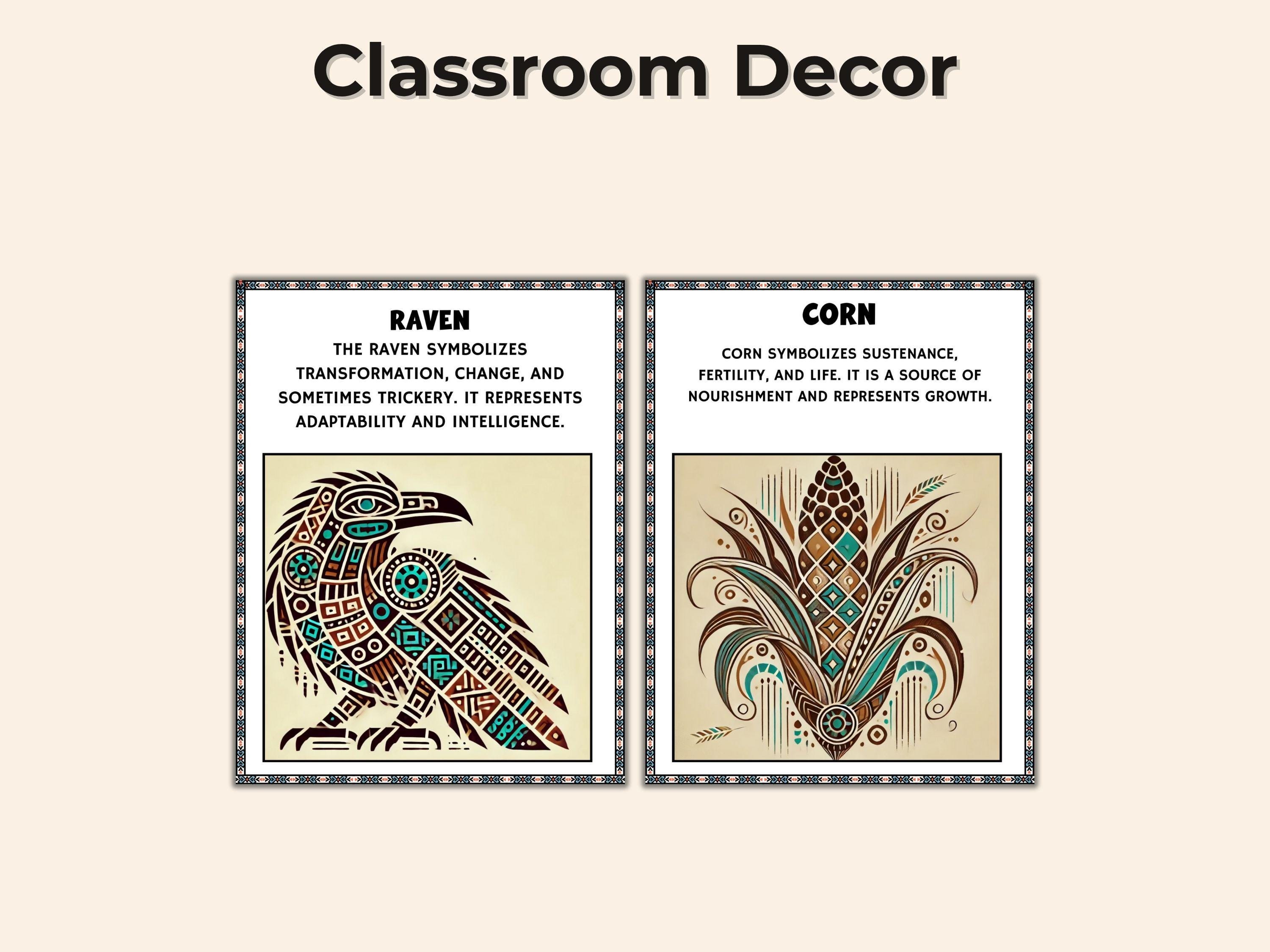 39 Native American Symbols Posters | Cultural Icon Classroom Decor ...