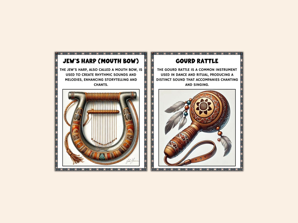25 Native American Musical Instruments Posters | Indigenous Heritage ...