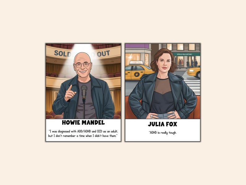 25 Famous People With ADHD Quote Posters | Classroom Decor Printable ...