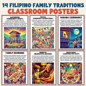 14 Filipino Family Traditions Posters | Filipino Culture & Heritage ...