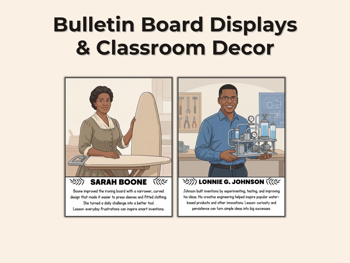 27 Black Inventors Posters, STEM Inventions, Science Classroom Decor ...