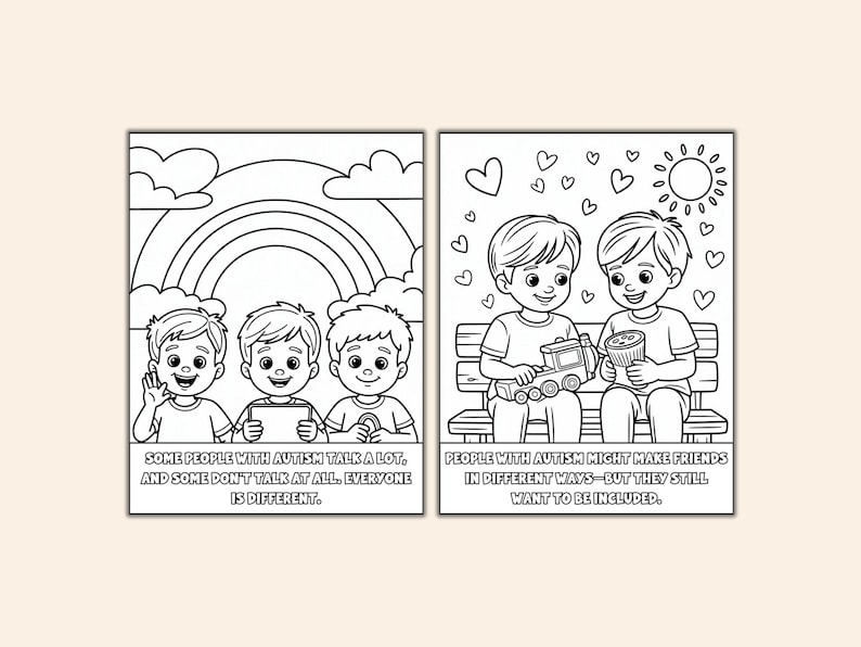 What is Autism? Coloring Pages for Kids | Autism Awareness Month SEL ...