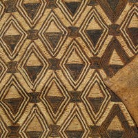 Natural Woven African Congo Kuba Raffia Cloth Fabric, Handmade - Etsy