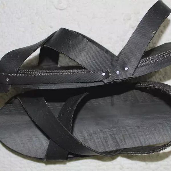 Recycled Tire Sandals - Etsy