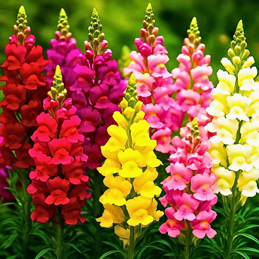 6000 Snapdragon Hummingbird Rainbow Mix Flower Seeds, Tall Colorful ...
