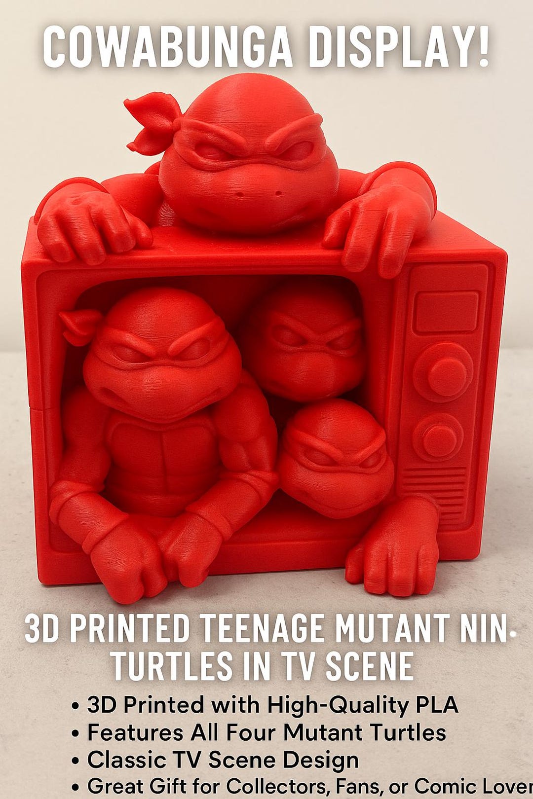"Teenage Mutant Ninja Turtles Stand - 3D gedrucktes Display für ""TMNT ...