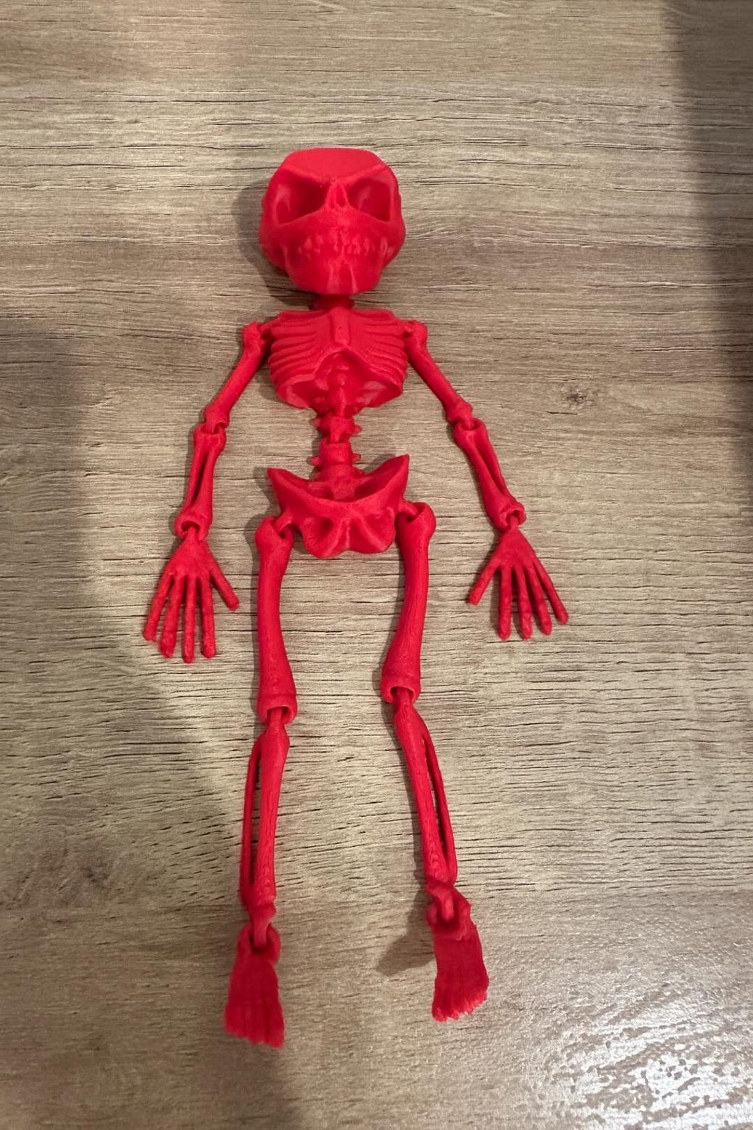 Articulated Skeleton Figurine – 3D Printed Poseable Halloween Decor ...
