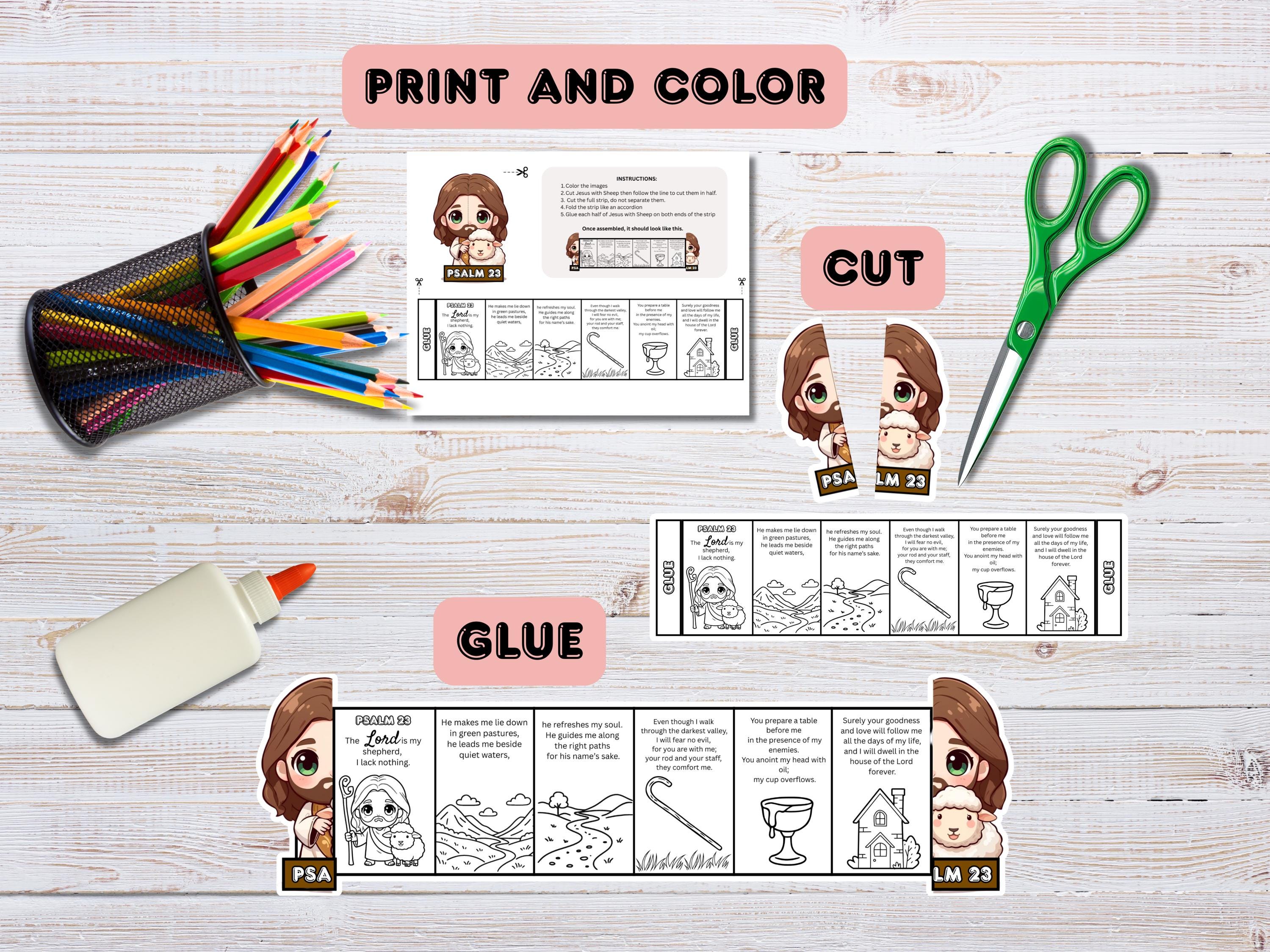 Psalm 23 Bible Craft for Kids Folding Surprise Craft the Lord is My ...