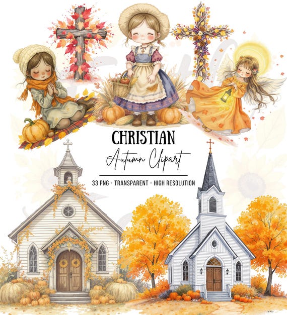 Fall Church Clip Art