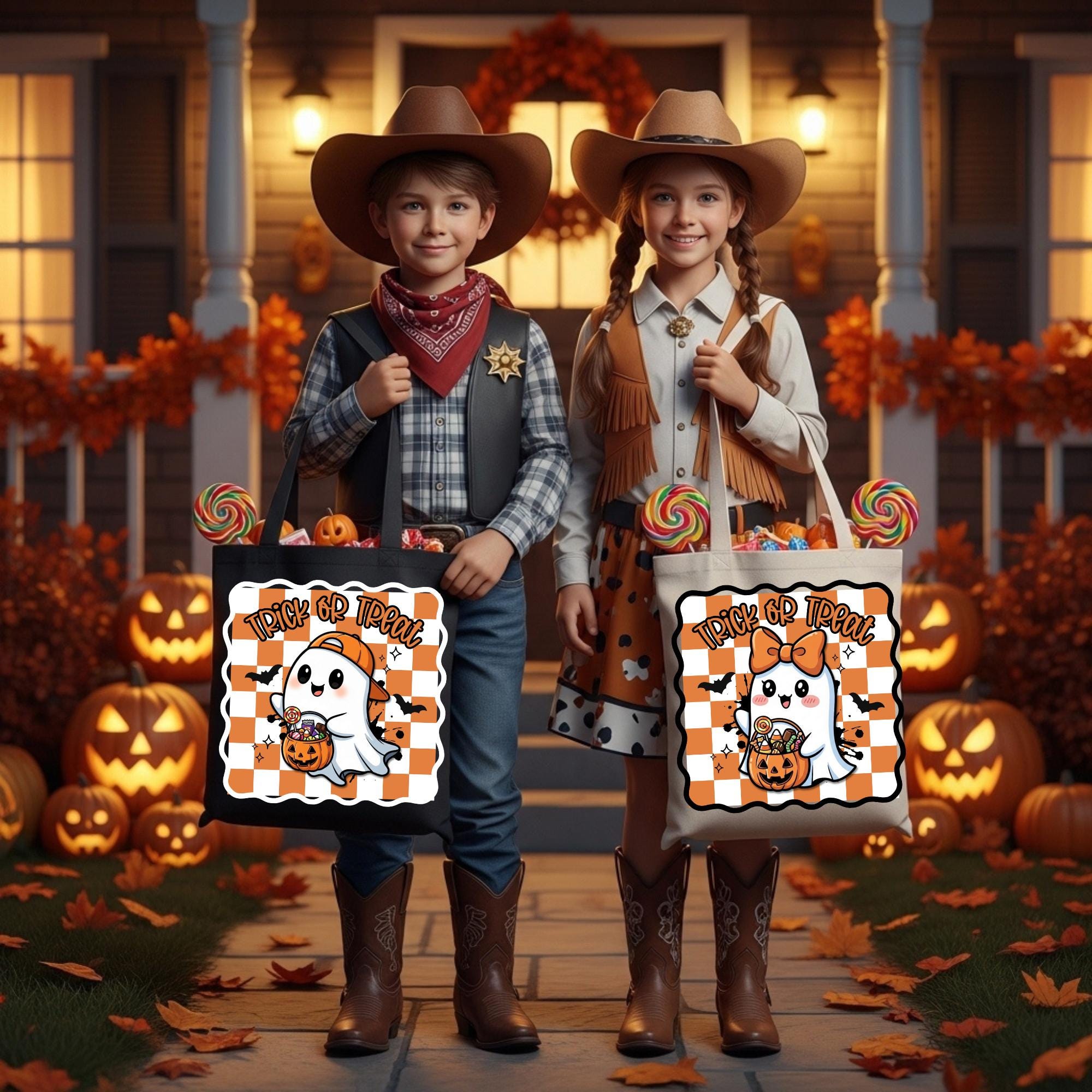 Adorable Trick or Treat Ghost Sublimation Bundle – Cute Chibi Halloween ...