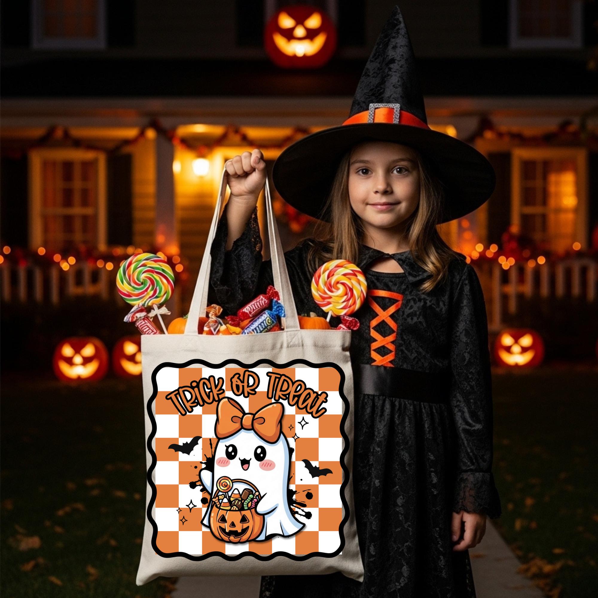 Adorable Trick or Treat Ghost Sublimation Bundle – Cute Chibi Halloween ...