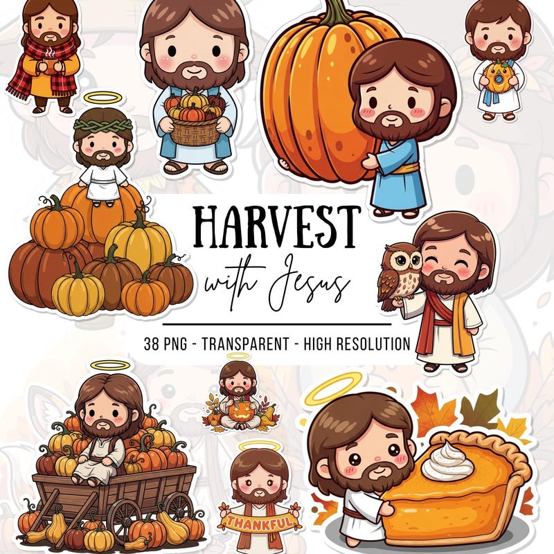 Fall Christian Clipart - Etsy