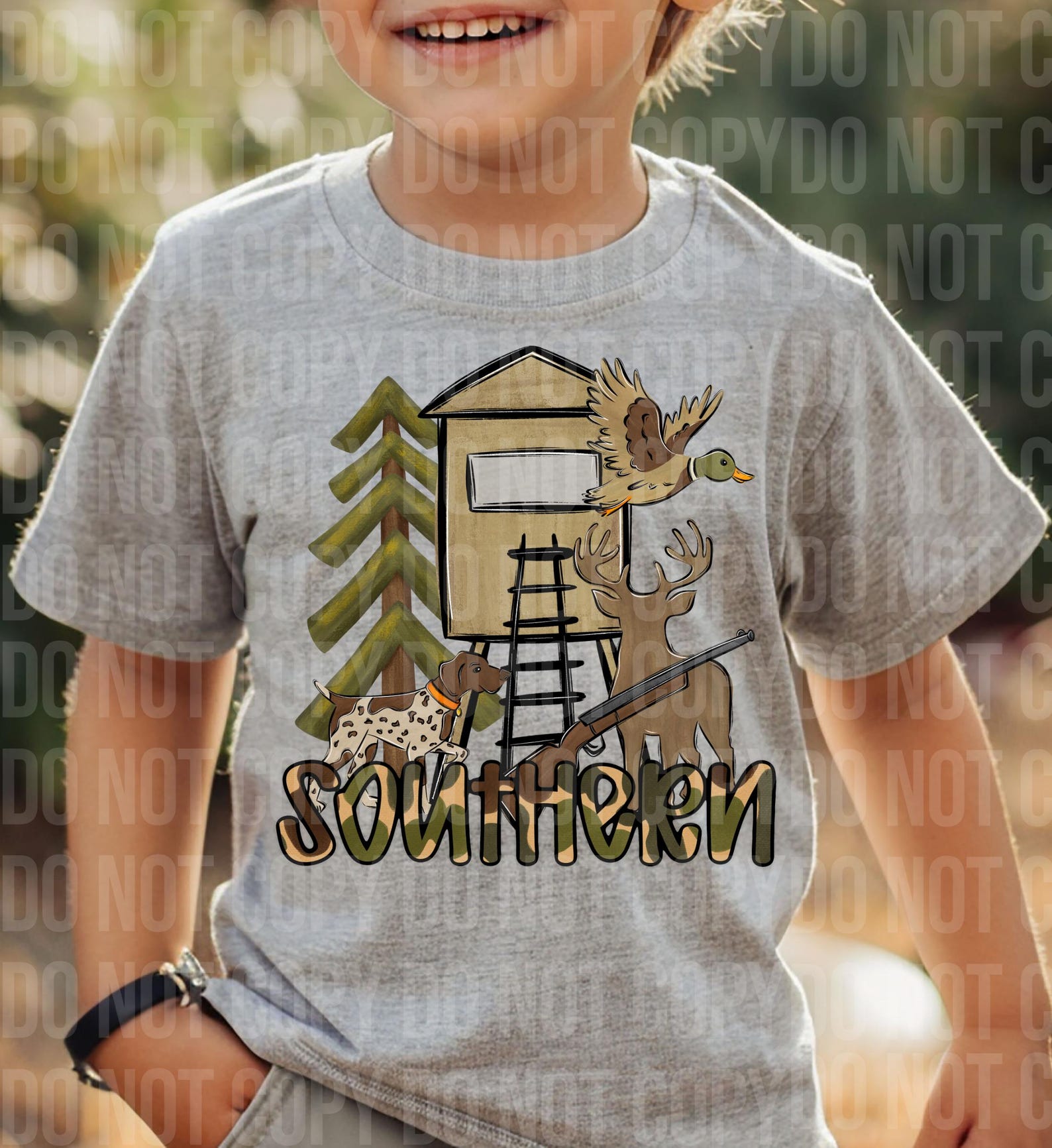 Southern Hunting PNG for Sublimation, Deer Duck Dog Tree Stand Country ...