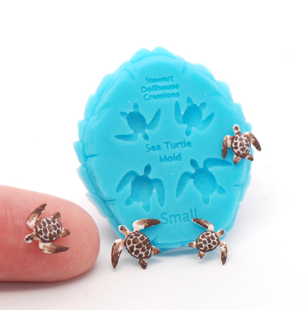 Dollhouse Miniature, Small Sea Turtle Mold -NEW UV Resin Ready Clear Molds Available!! - Etsy