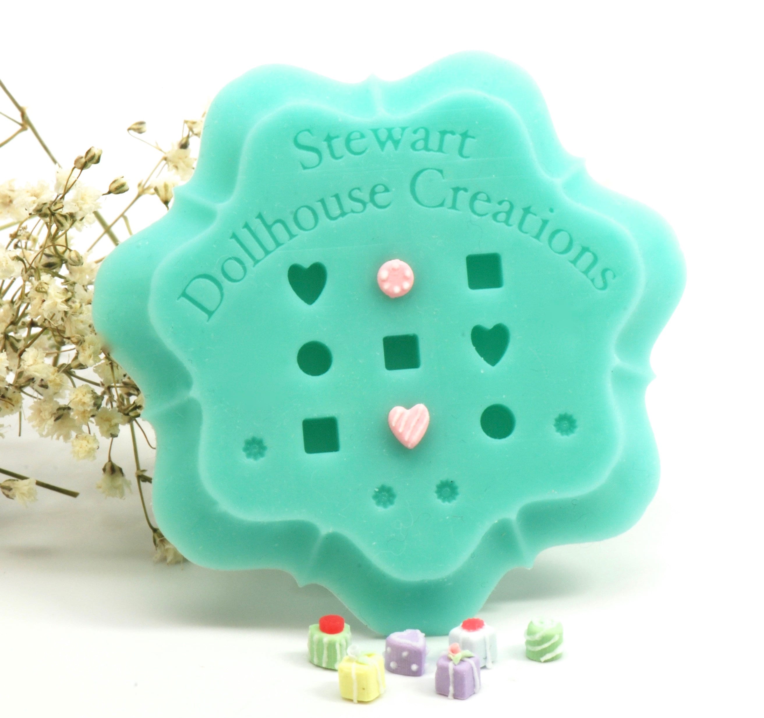 Dollhouse Miniature, 1:12 Petit Four Mold -NEW UV Resin Ready Clear ...