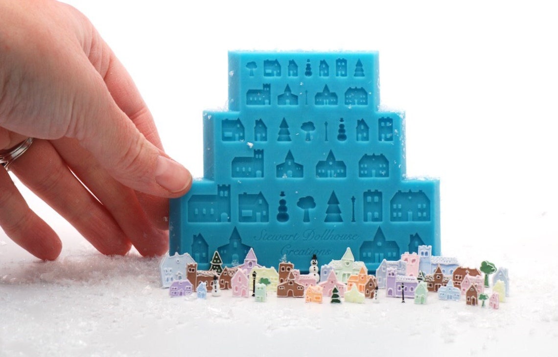 Dollhouse Miniature, Gingerbread House Fronts Mold -NEW UV Resin Ready ...