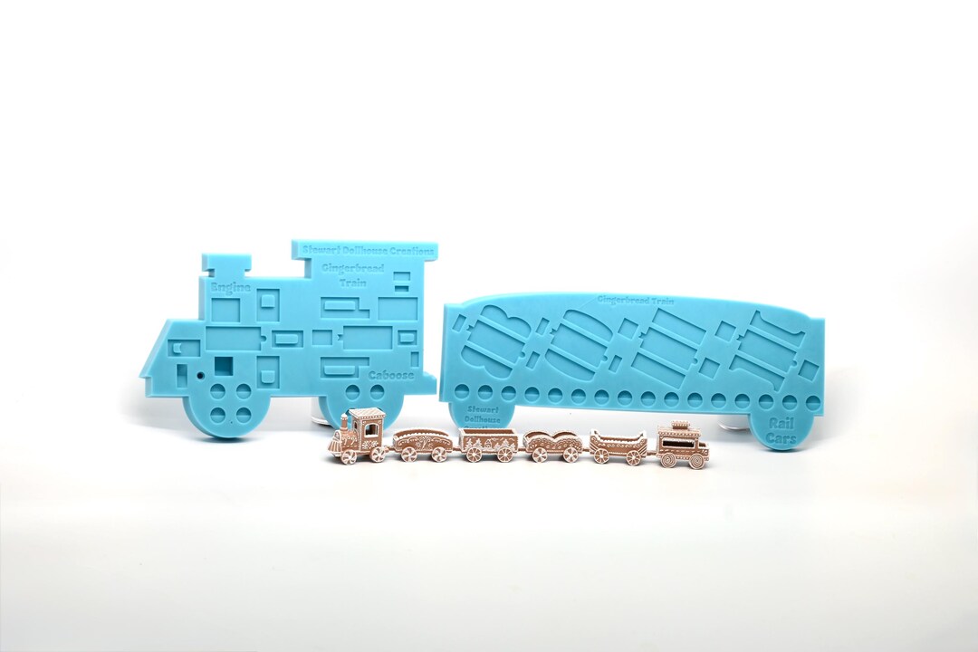 Dollhouse Miniature, 1:12 Gingerbread Train Mold -NEW UV Resin Ready ...