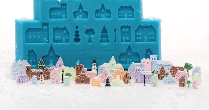 Miniature Gingerbread House Fronts Mold NEW - Etsy