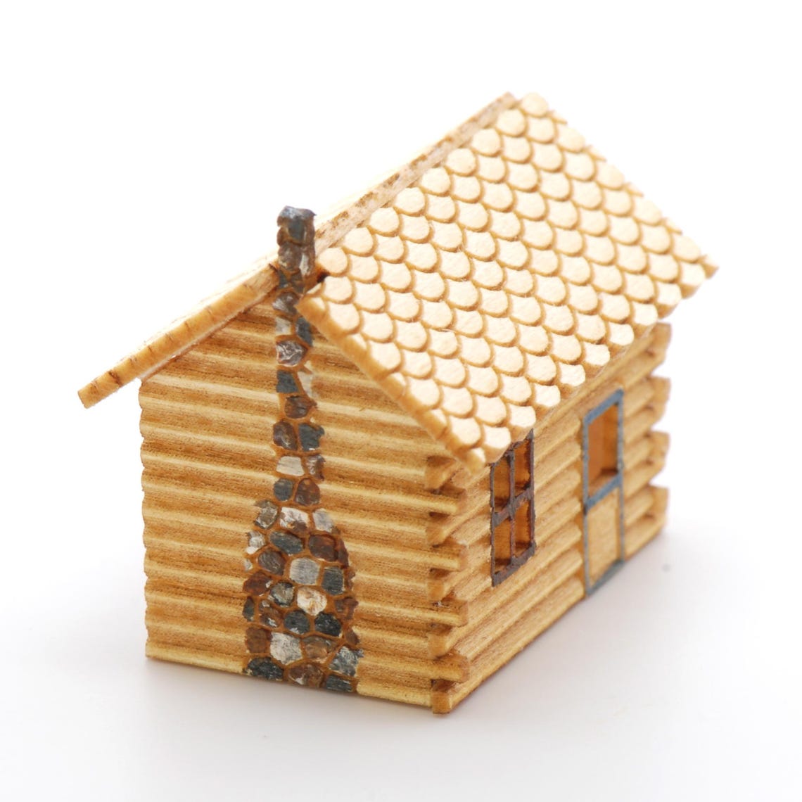 Dollhouse Miniature, Log Cabin Dollhouse Kit~ Not Painted - Etsy