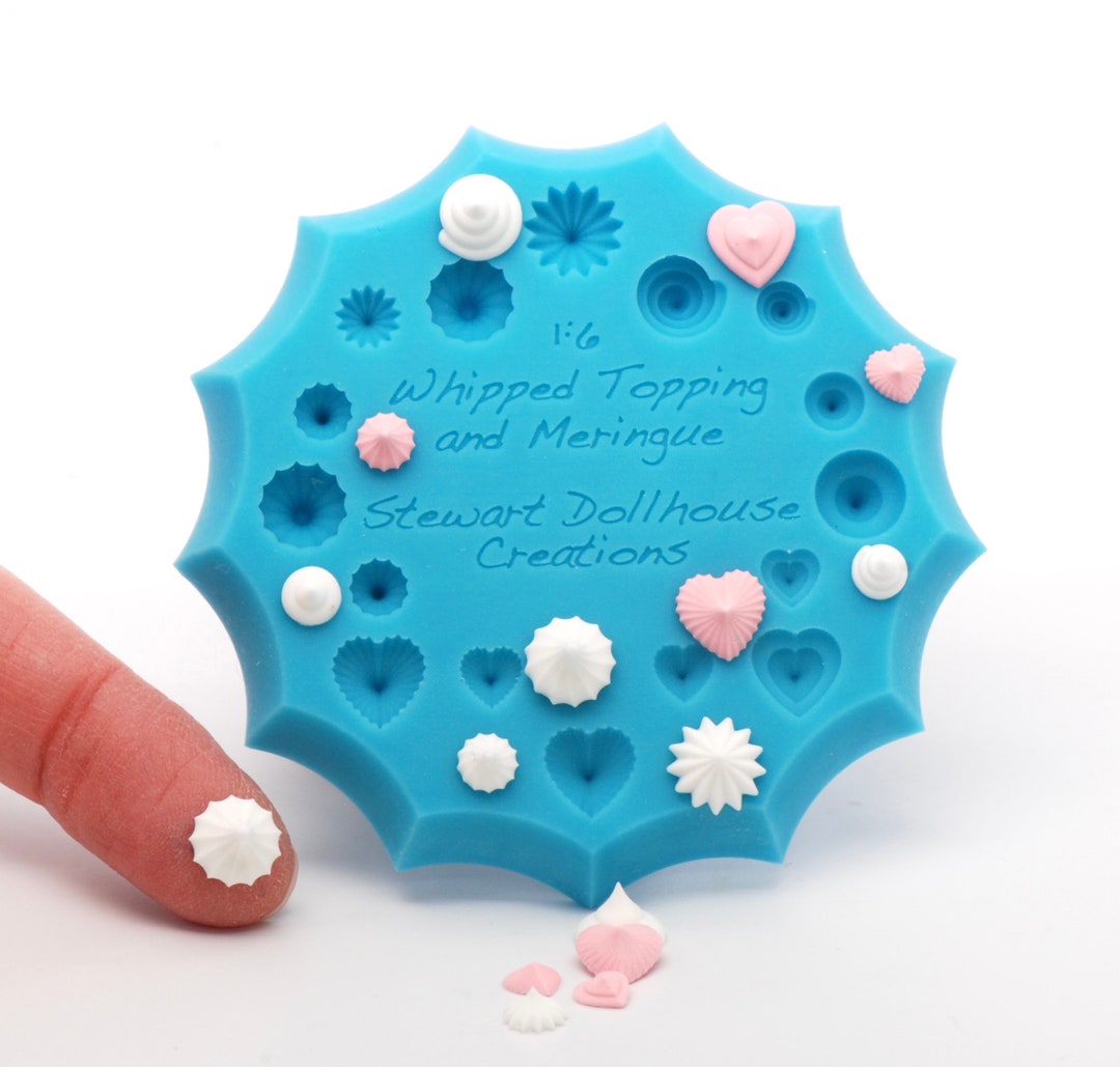 1/6 Scale Whip Cream & Meringue Mold (11.5 Inch Doll Size)-new UV Resin ...