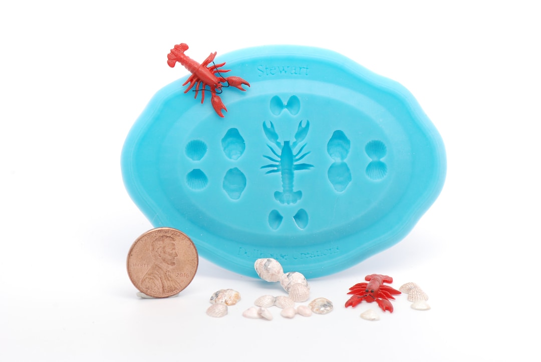 Dollhouse Miniature, 1:12 Lobster ~ Clam ~ Oyster -NEW UV Resin Ready ...
