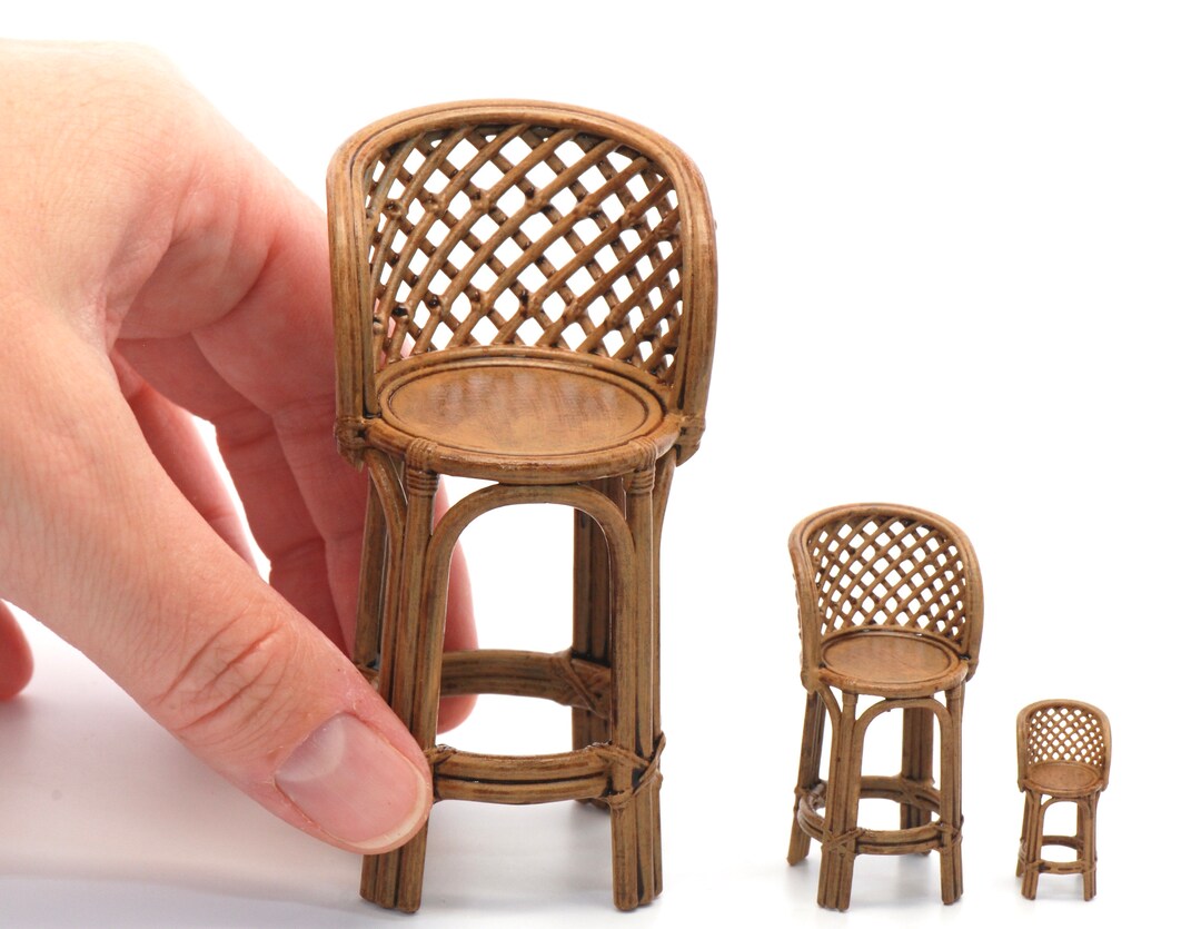 Dollhouse Miniature, All Scales Bamboo Tiki Chairs Kit~ Not Painted - Etsy