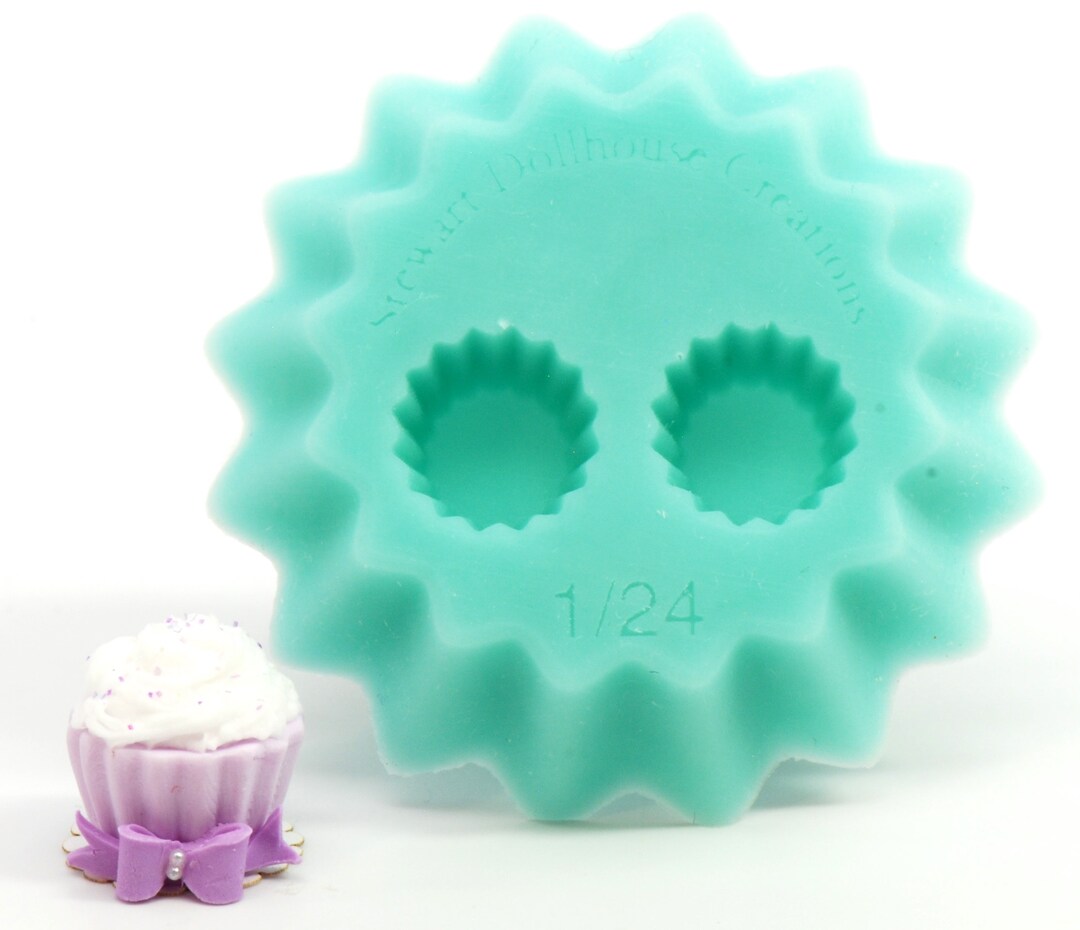 Dollhouse Miniature, 1:24 Giant Cupcake Cake Mold-new UV Resin Ready ...