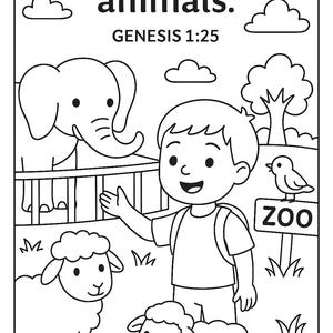 CHRISTIAN COLORING KIDS - Etsy