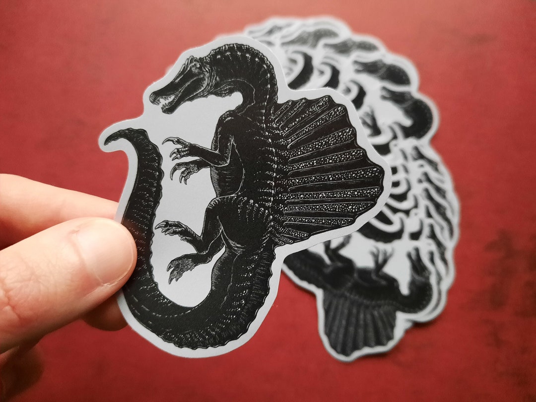 Spinosaurus Dinosaur Sticker for Laptop, Waterproof Sticker ...