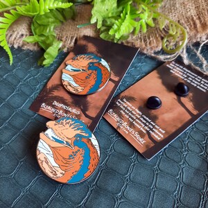 Dilophosaurus Paleoart, Jurassic Dinosaur Pin Badge, Paleontology Gift ...