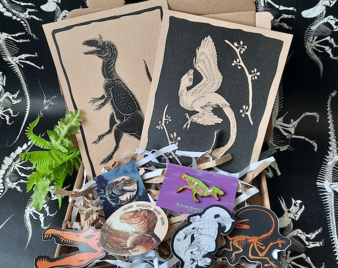 Dinosaur Mystery Box for Adults, Paleontology Gift Set for Dinosaur ...