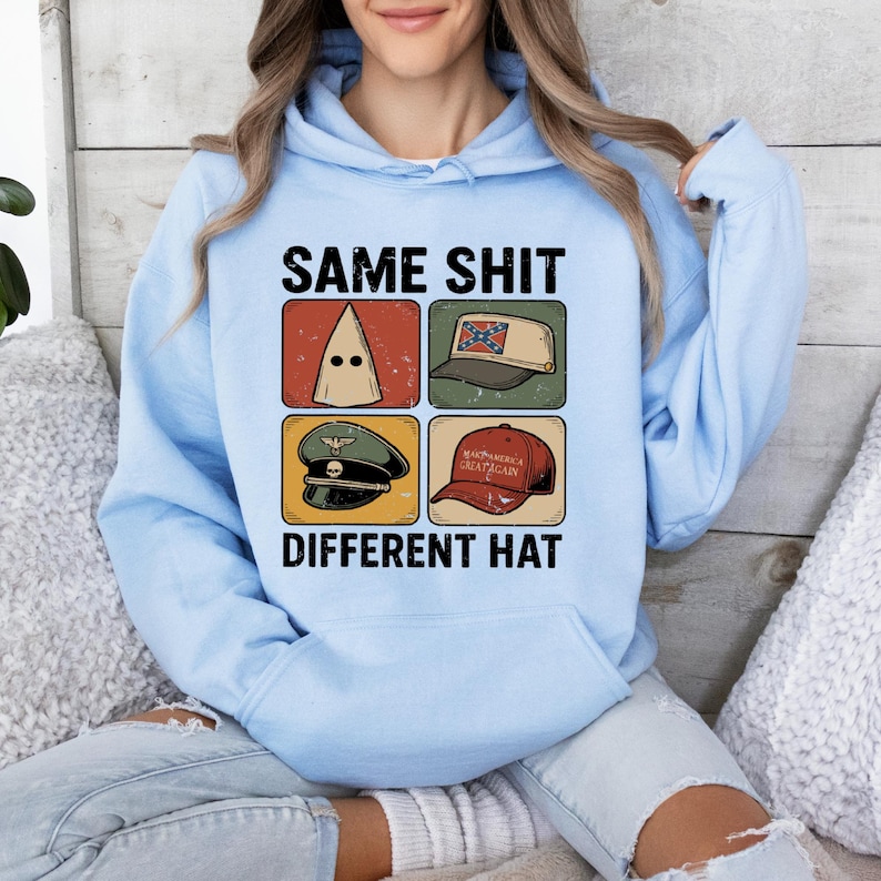 Same Shit Hoodie,antifa Hoodie,anti Fascism Patriotic Hoodie, Anti ...
